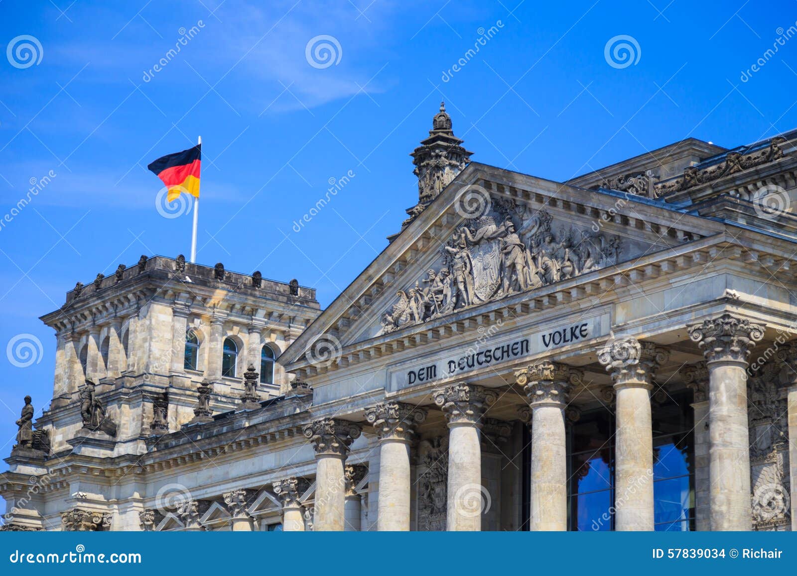 Reichstag, Berlin stock photo. Image of nationalism, berlin - 57839034