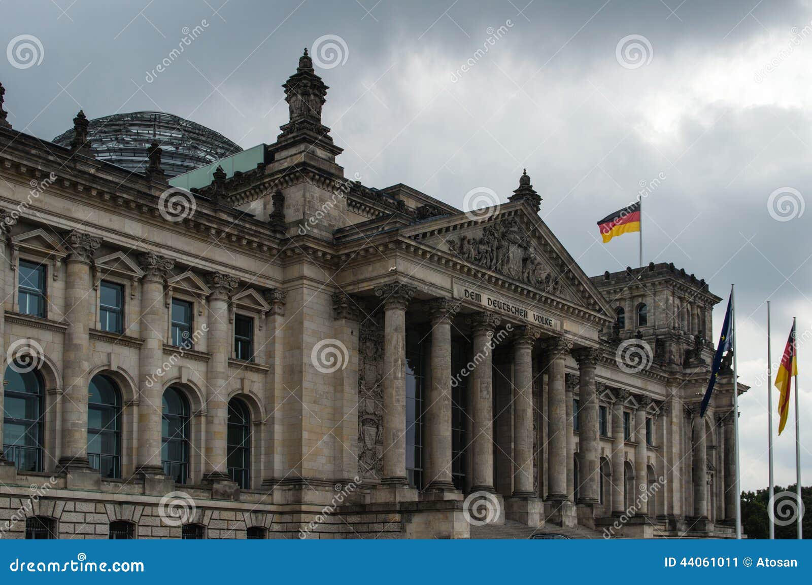 Reichstag stock image. Image of exterior, famous, cityscape - 44061011