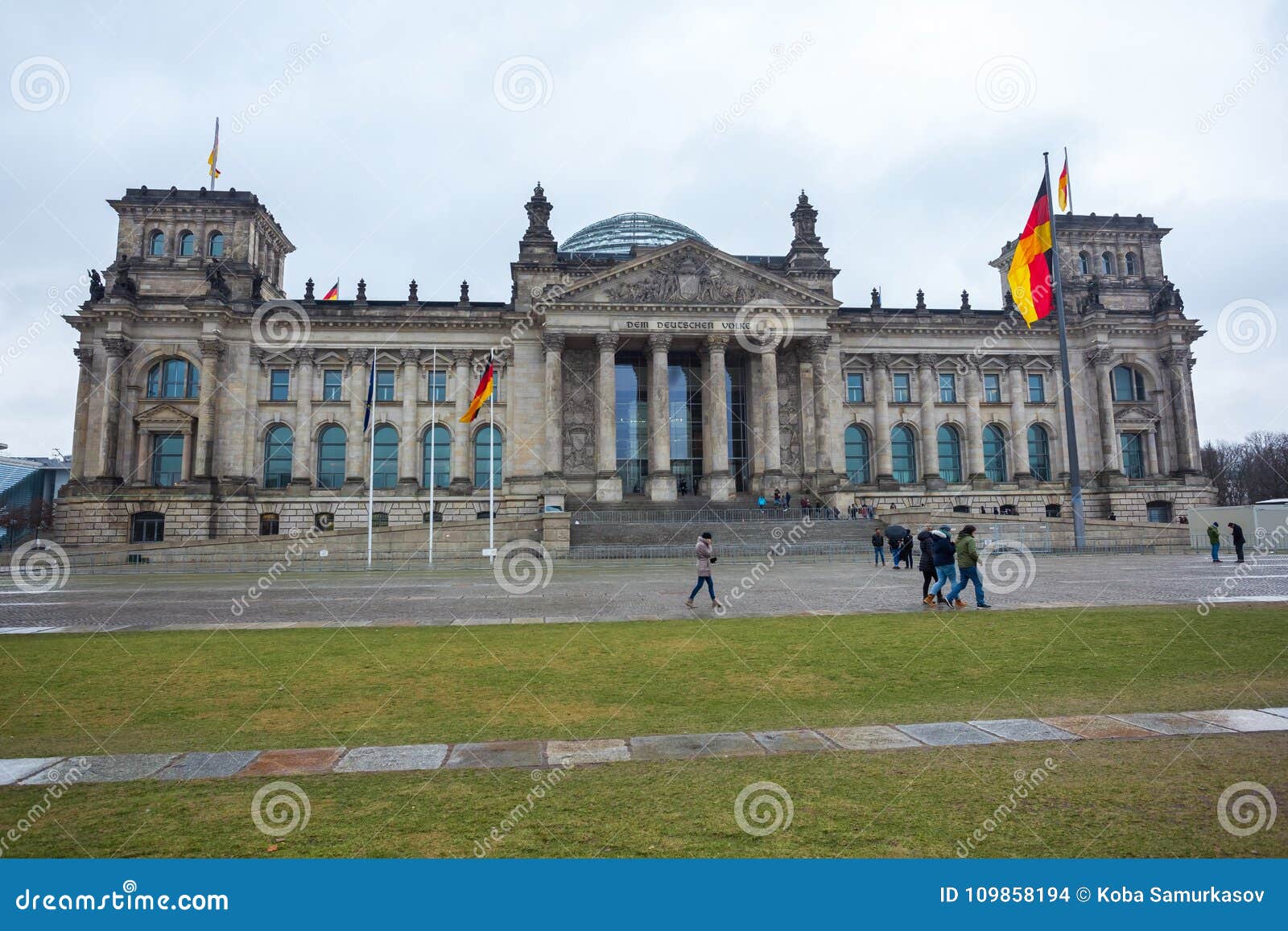 The Reichstag Building of German Government in Berlin Editorial Stock ...