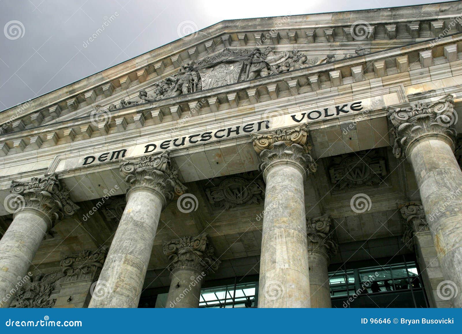 Reichstagu zdjęcie stock. Obraz złożonej z berlin, parlament - 96646