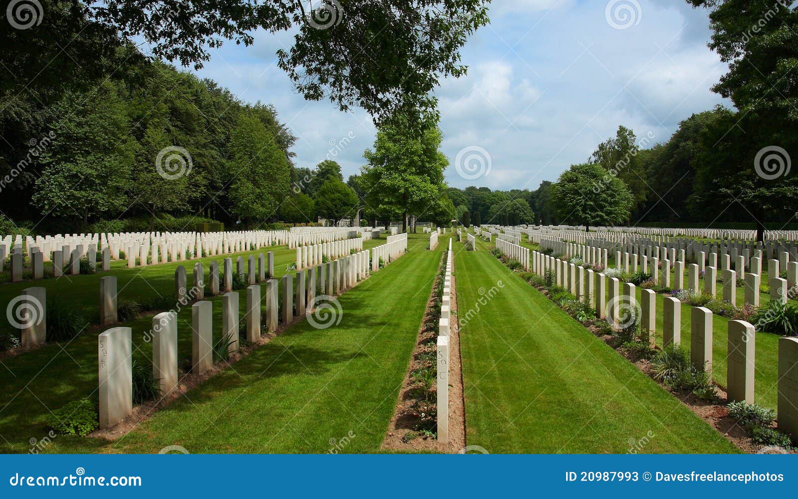 Reichswald WW2 War Cemtery Germany. Editorial Stock Photo - Image of ...