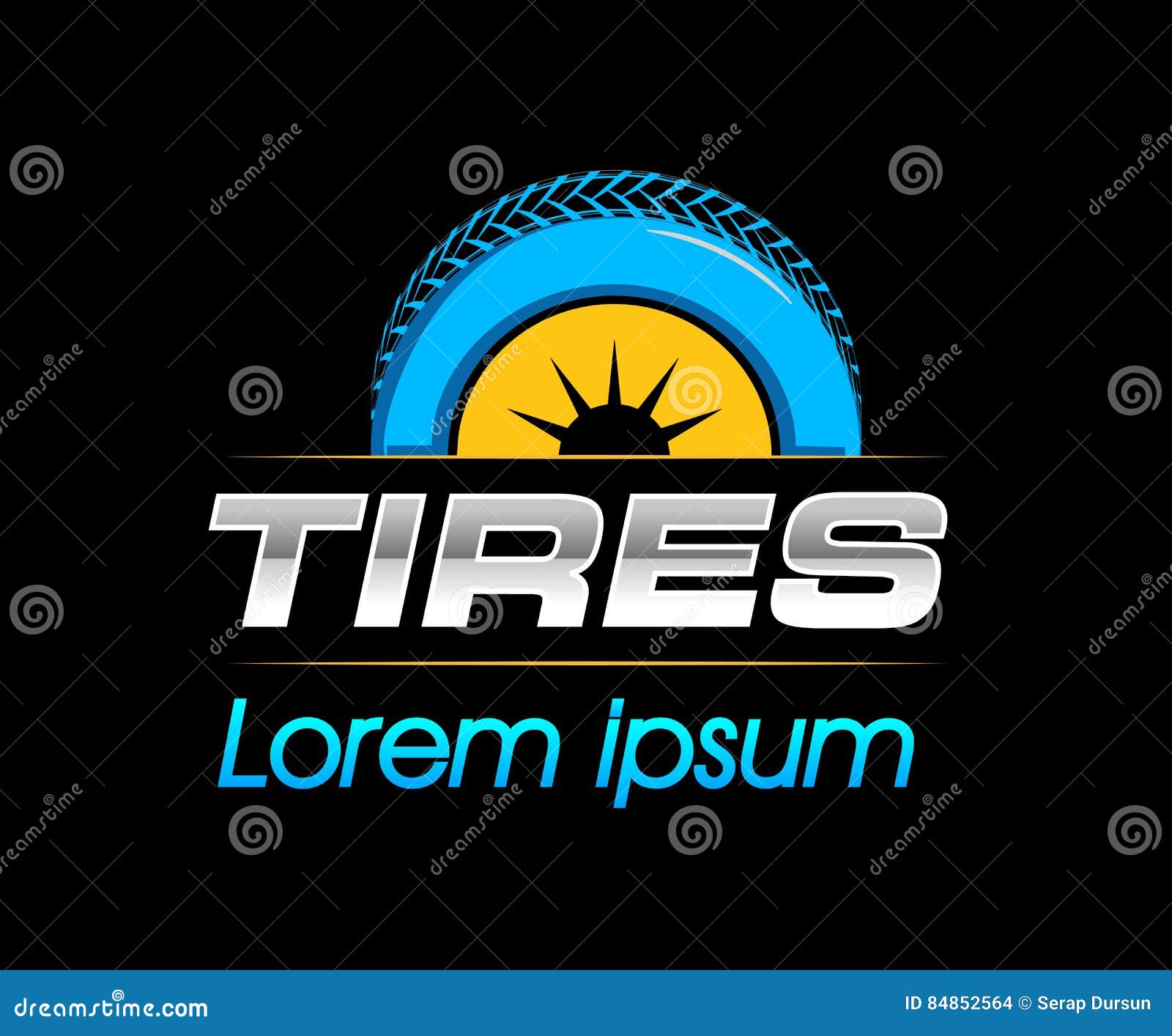 Reifen Logo Design stock abbildung. Illustration von automobil - 84852564