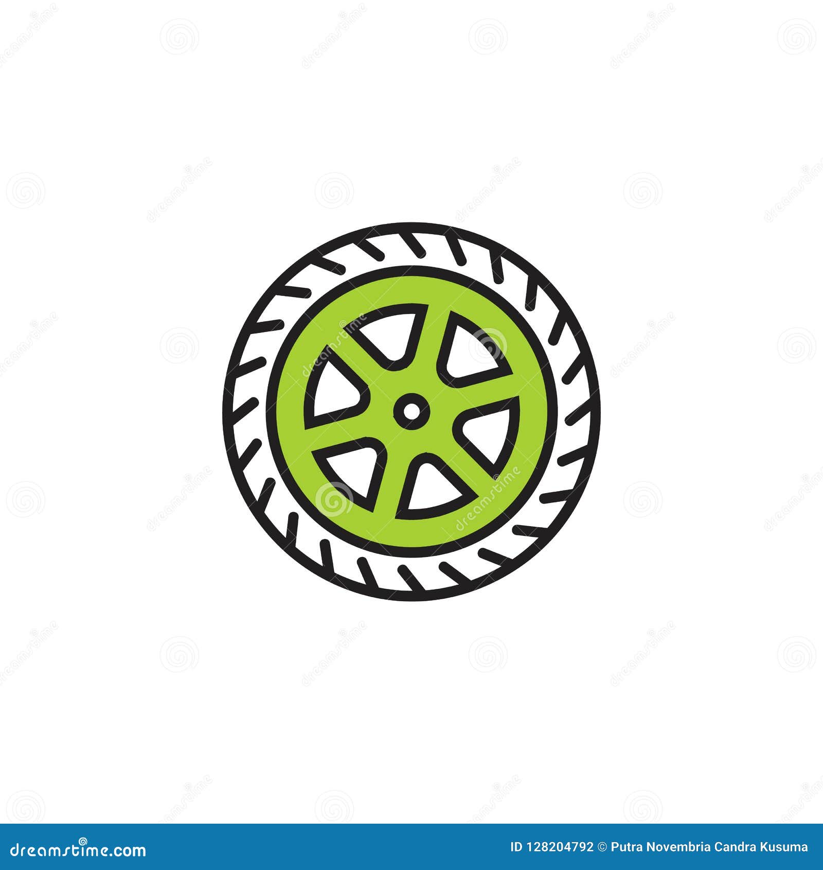 Reifen Logo Icon Design vektor abbildung. Illustration von auto - 128204792