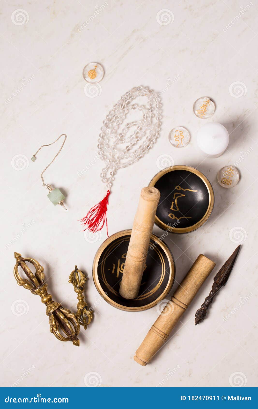 Reiki Healing Tools stock image. Image of beads, relaxation - 182470911