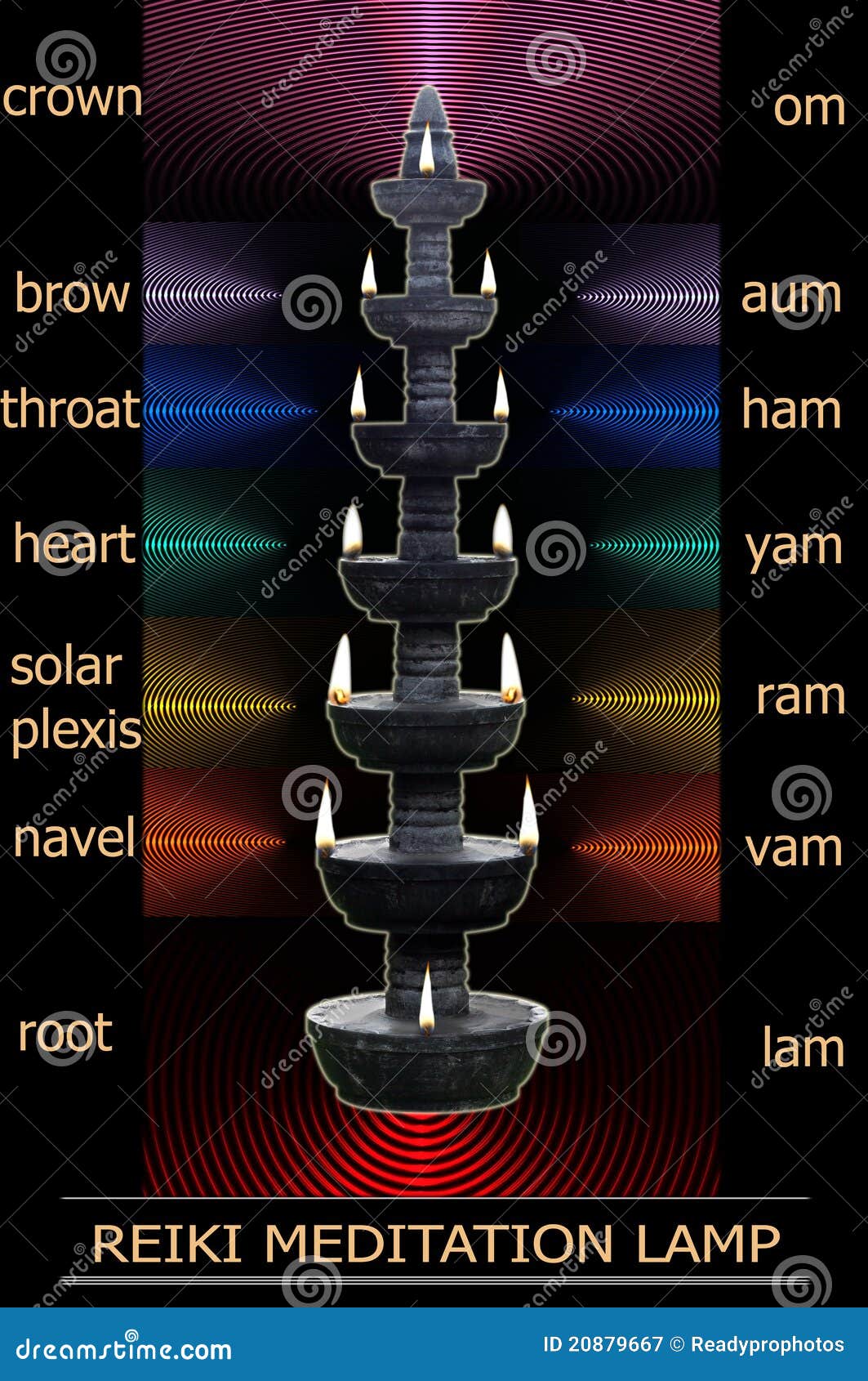 Reiki meditation lamp stock image. Image of supernatural - 20879667