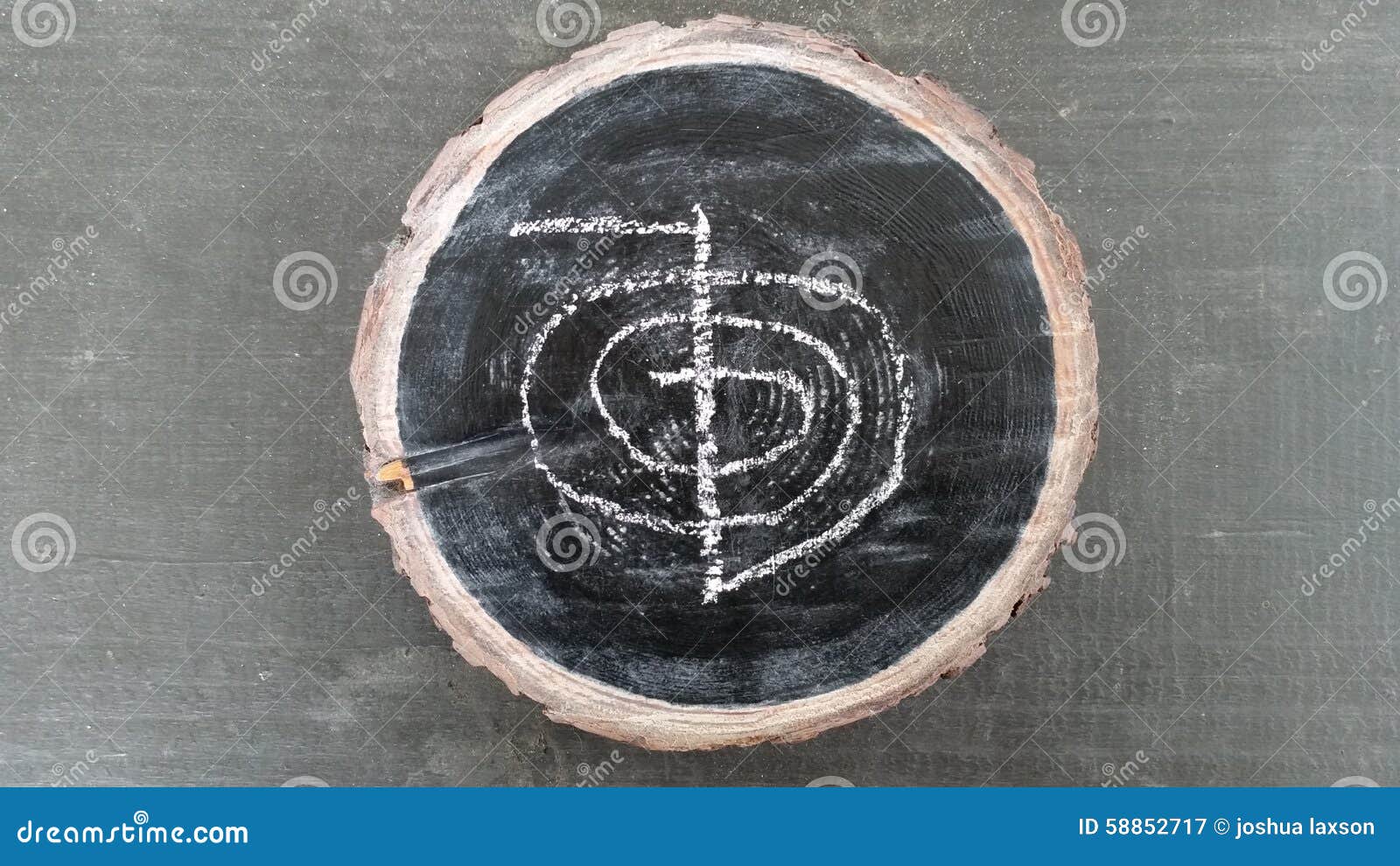 Reiki Symbol Cho Ku Rei Black Tourmaline Gold Background Stock Photo ...