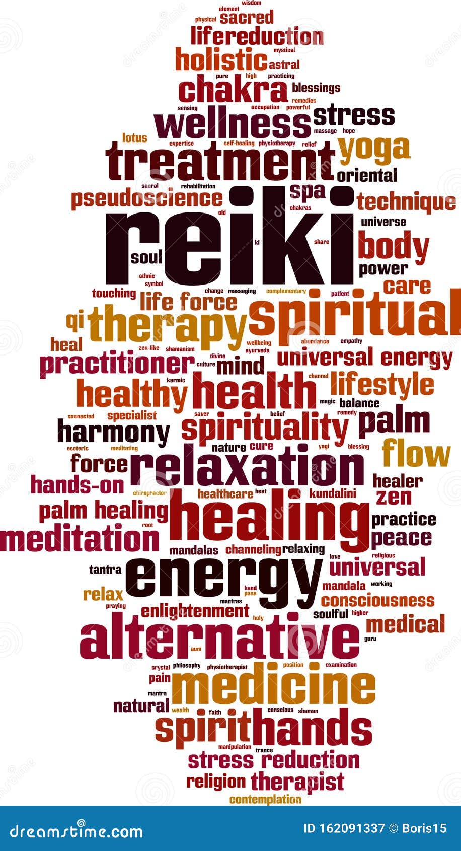 Reiki word cloud stock vector. Illustration of mind - 162091337