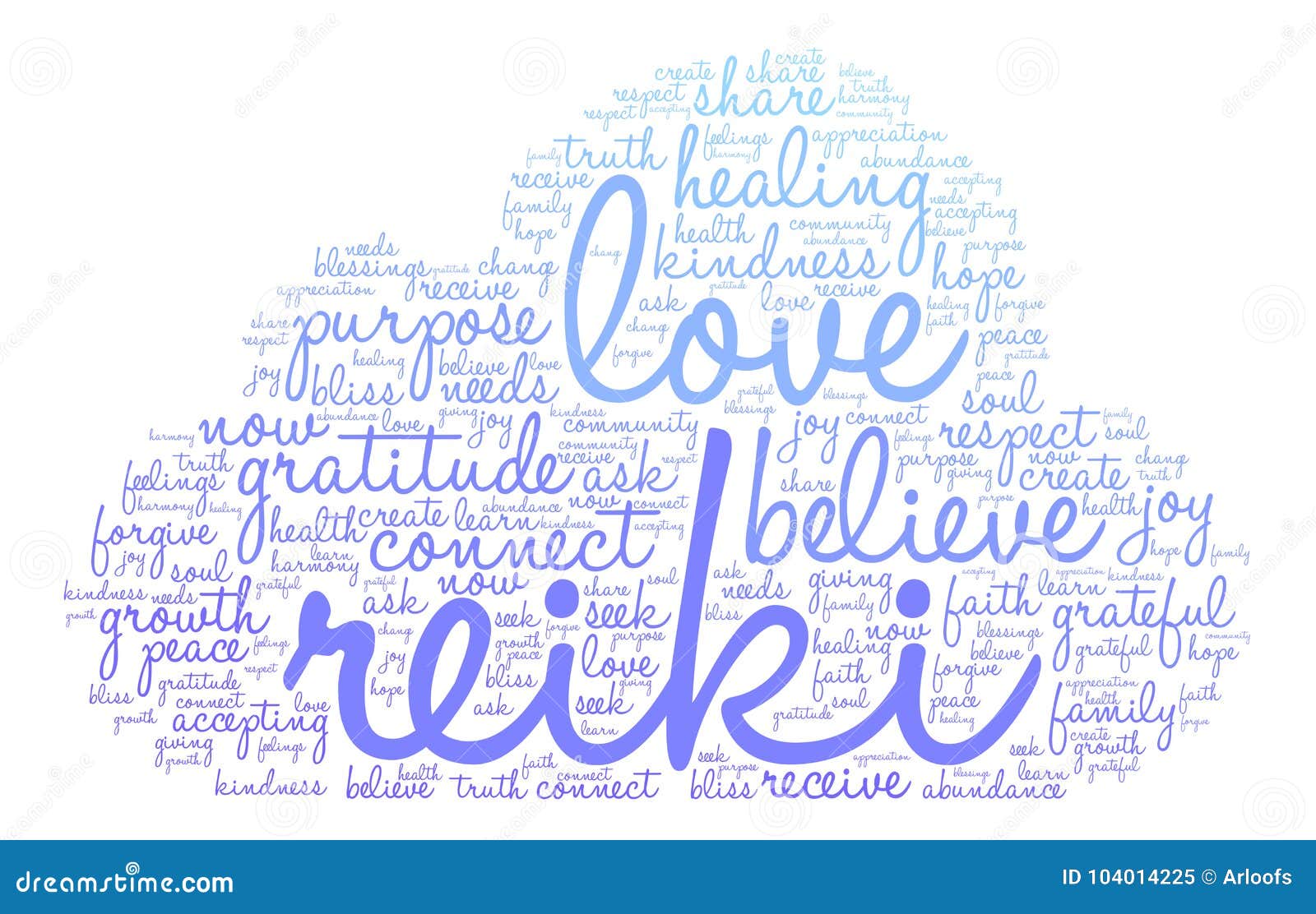 Reiki Word Cloud stock vector. Illustration of divine - 104014225