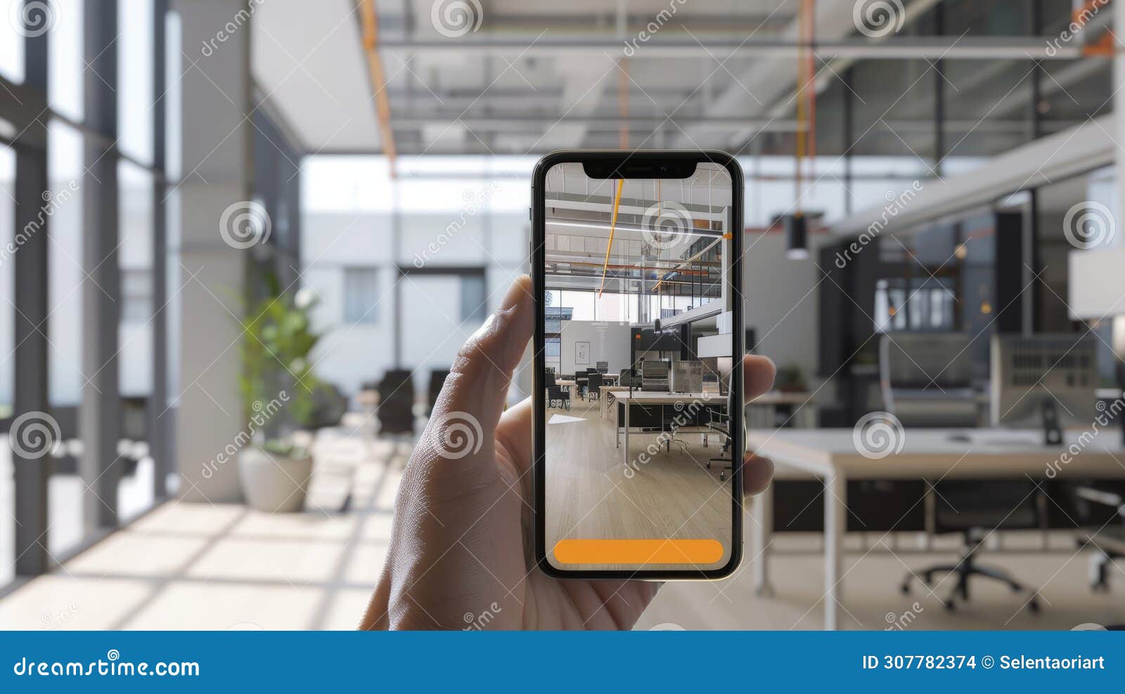 Reimagining Workspaces with AR Stock Illustration - Illustration of ...