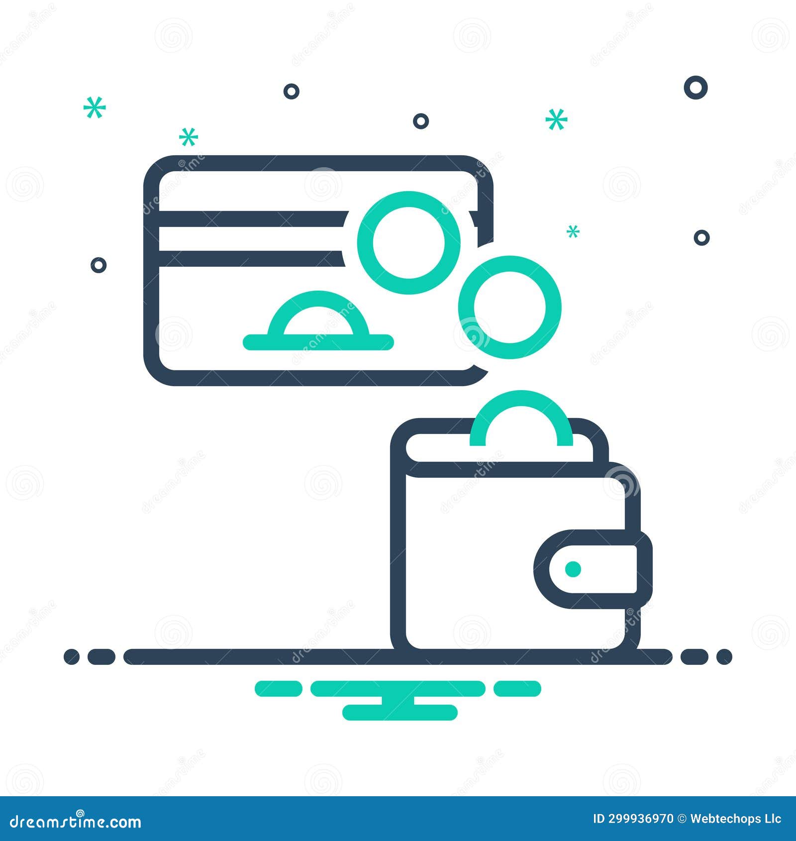 Mix Icon for Reimbursement, Payment and Income Stock Illustration ...