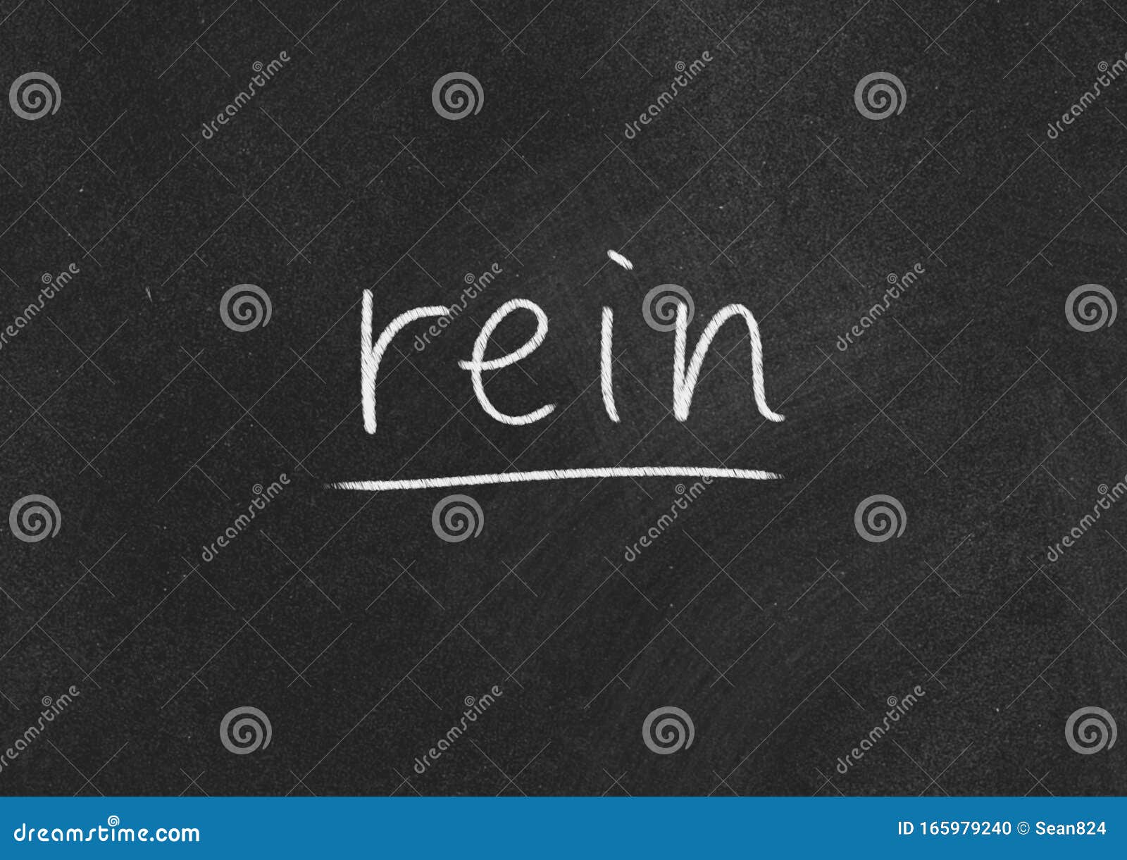 Rein stock photo. Image of rein, blackboard, chalkboard - 165979240
