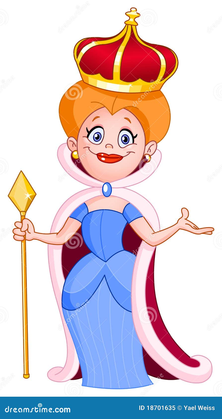 Reina ilustración del vector. Ilustración de ropa, nobleza - 18701635