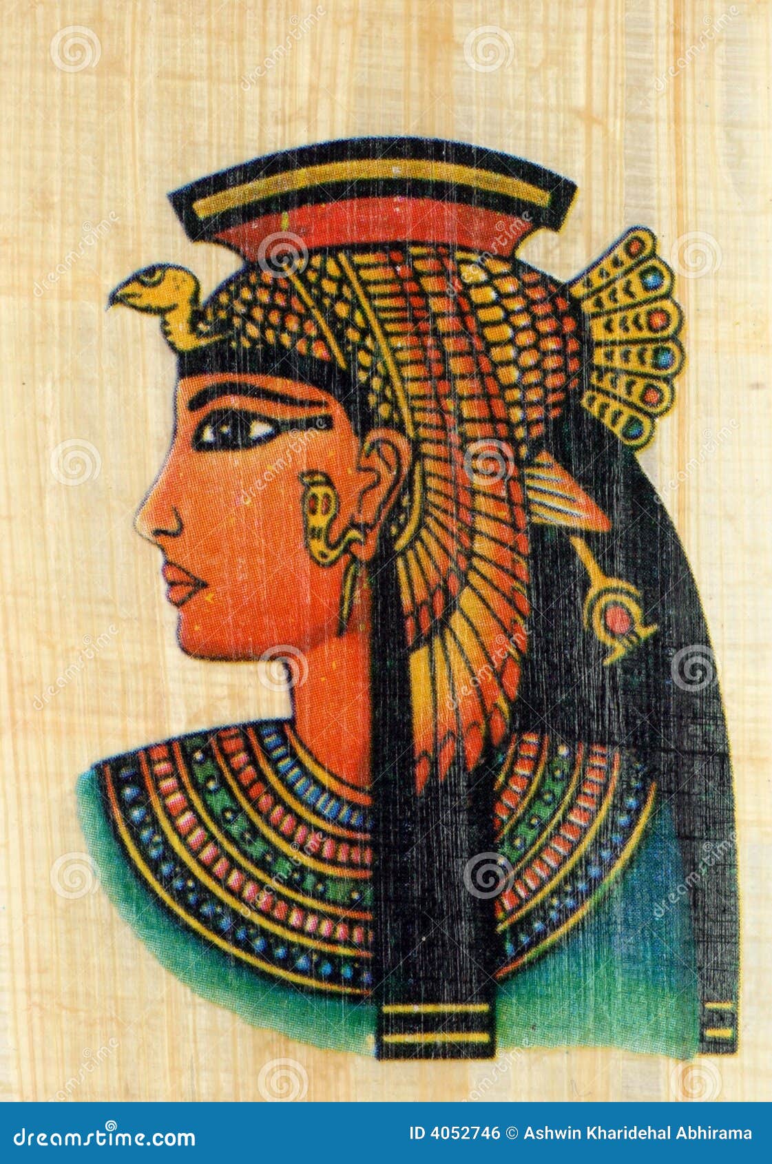 Reina Cleopatra En El Papiro Foto de archivo - Imagen de ritual, carta ...