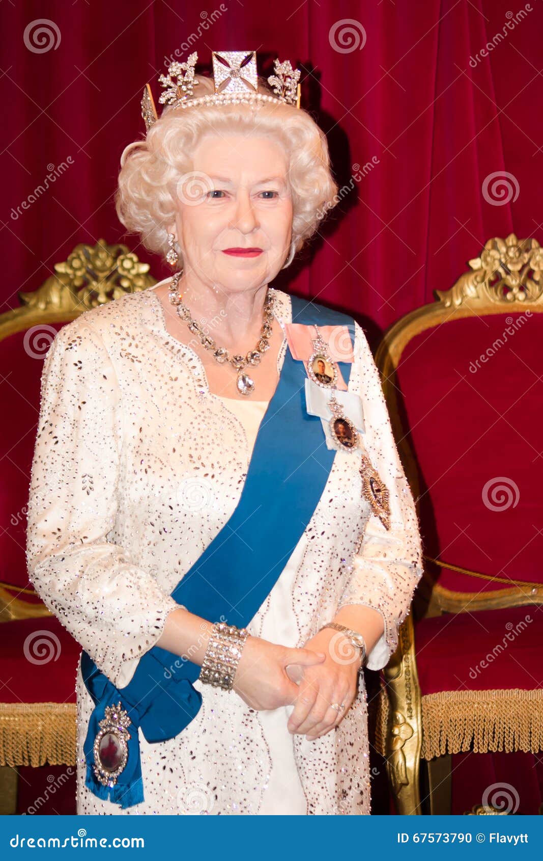 Reina Elizabeth II imagen editorial. Imagen de museo - 67573790