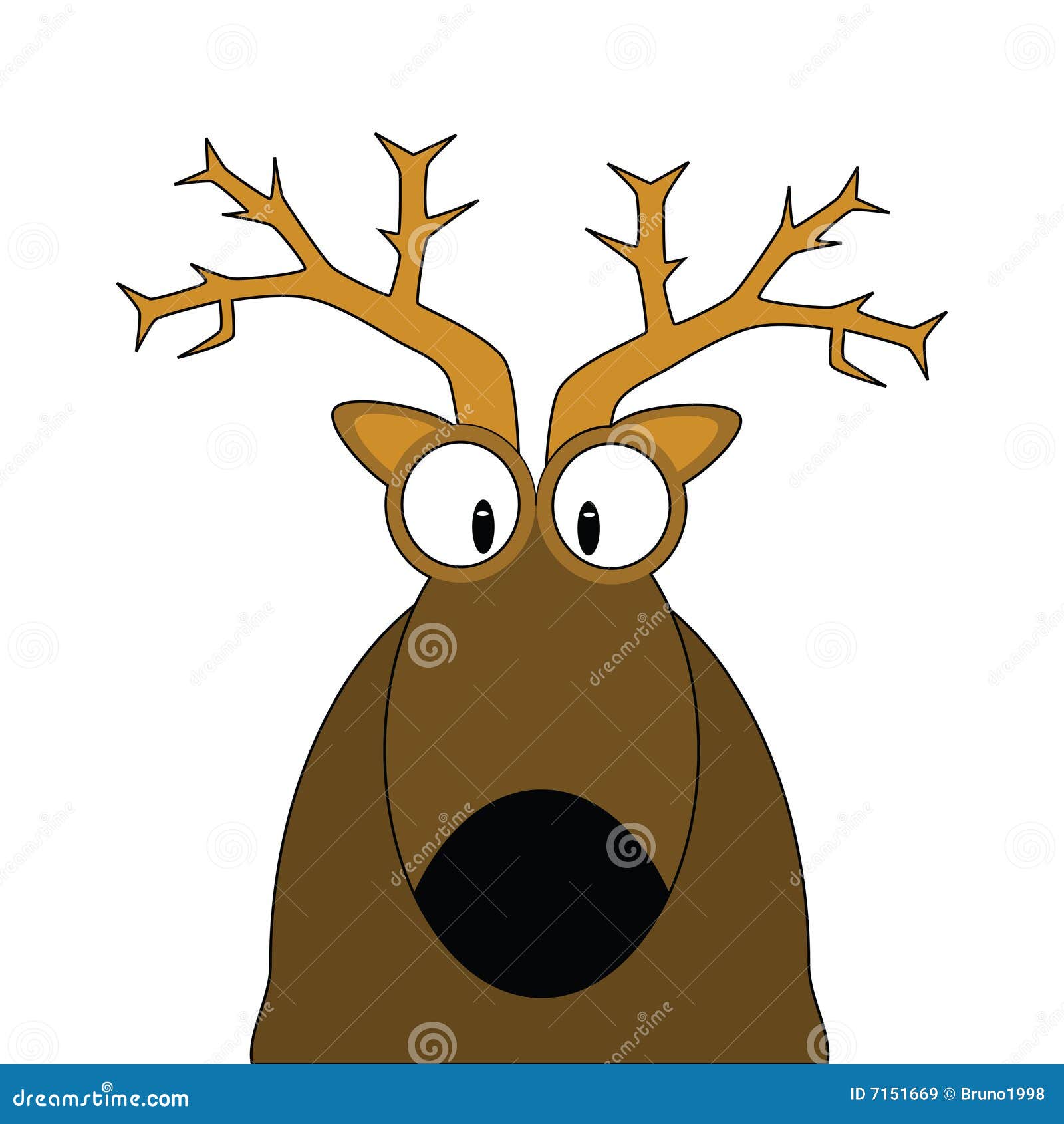 Reindeer stock vector. Illustration of fantasy, mammal - 7151669