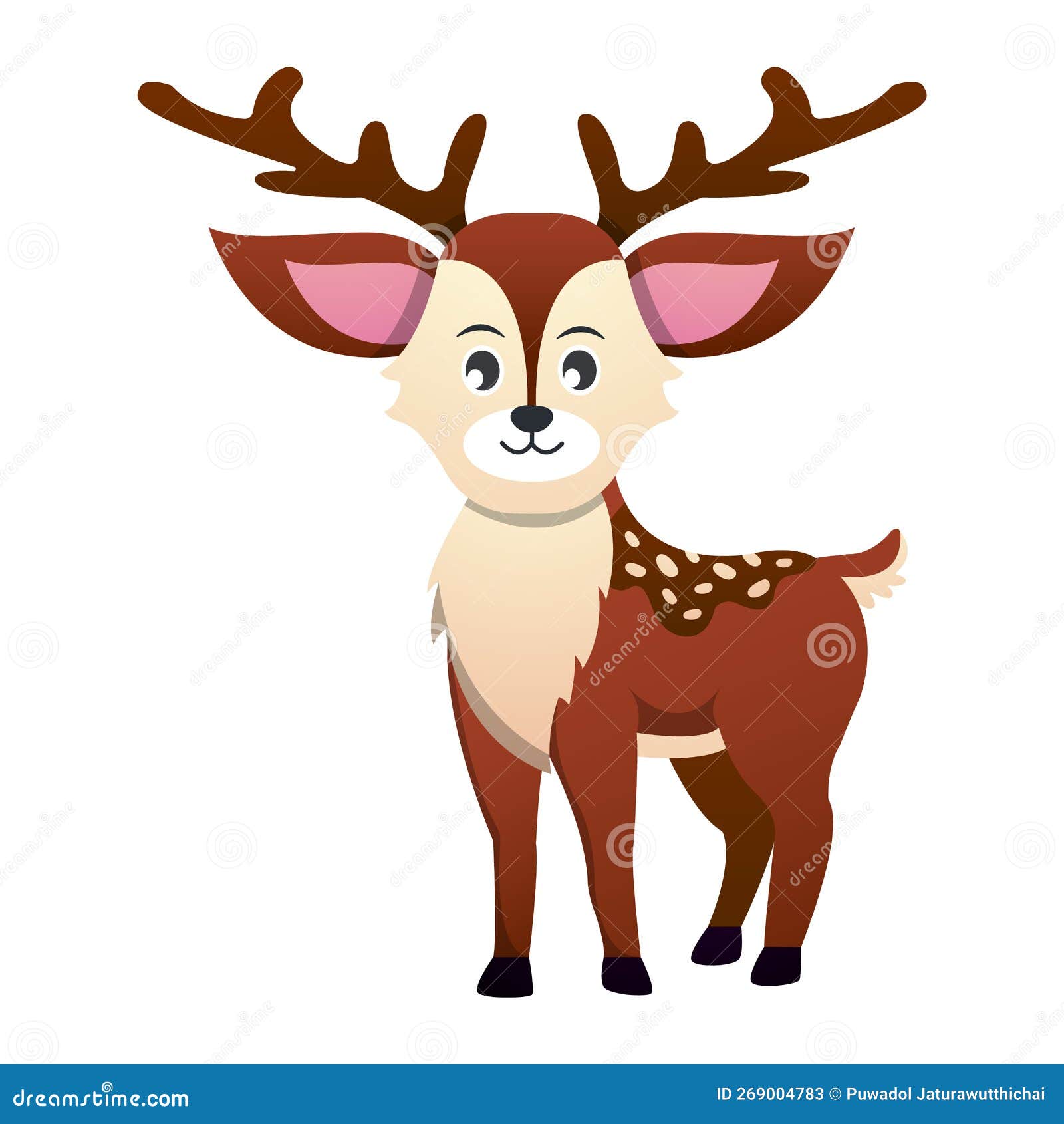 Reindeer Cartoon Character . Vector Stock Vector - Illustration of ...
