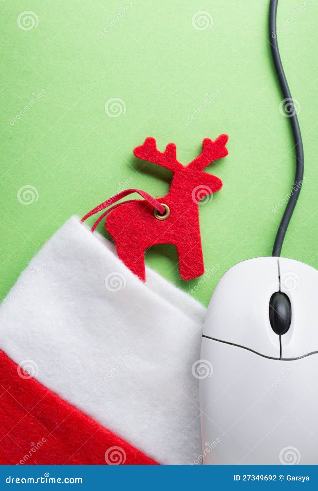 Reindeer and Computer Mouse Stock Photo - Image of online, digitally ...