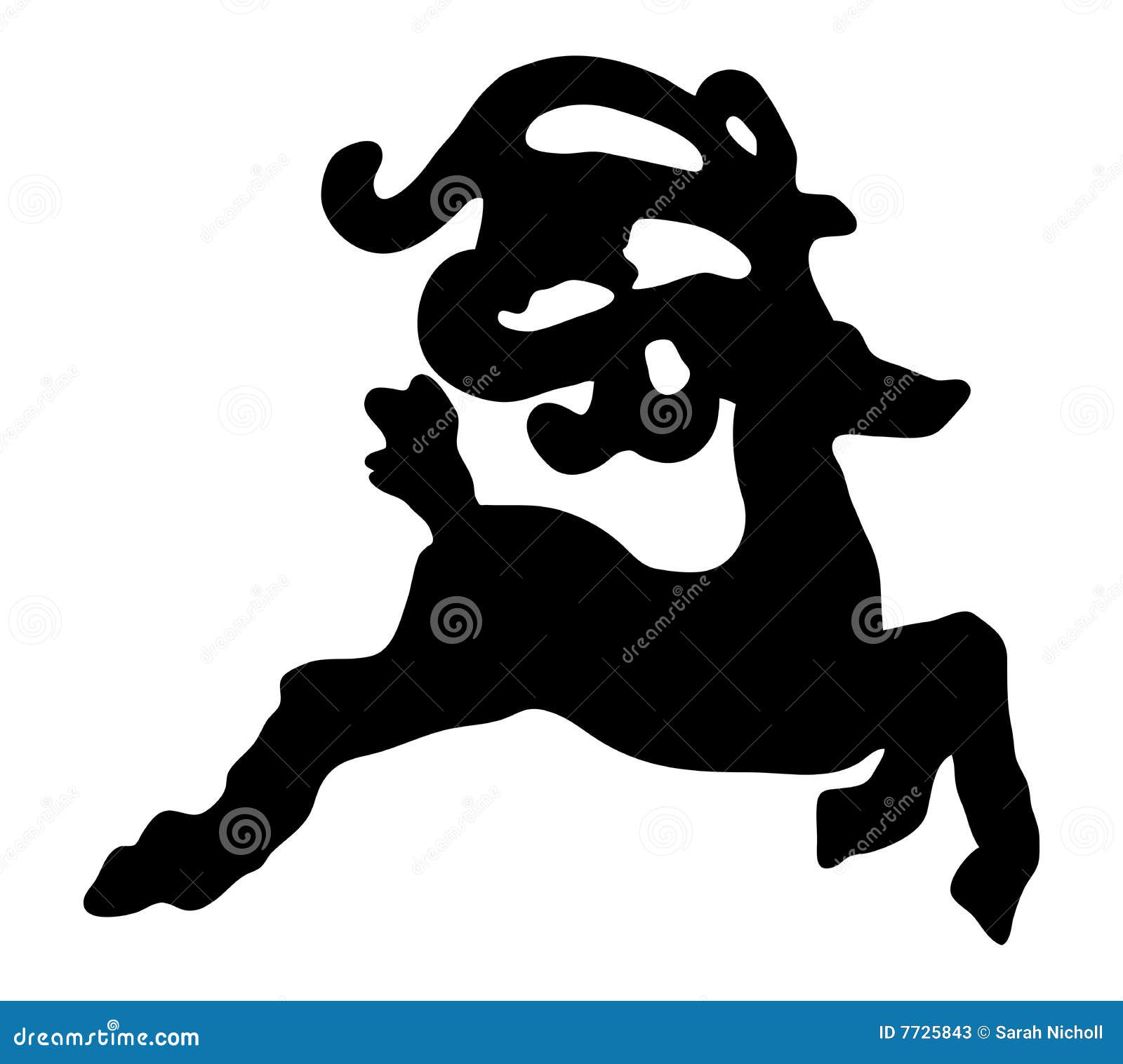Reindeer Silhouette stock illustration. Illustration of christmas - 7725843