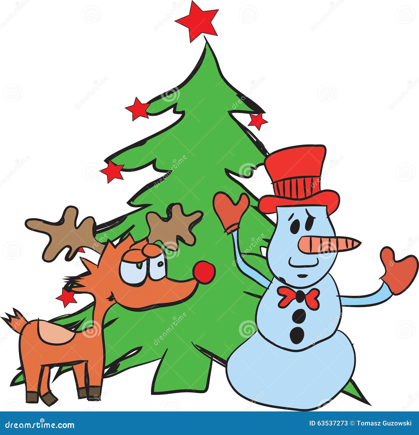 Snowman Behind Blank White Poster, Copy Space Greeting Card Template ...