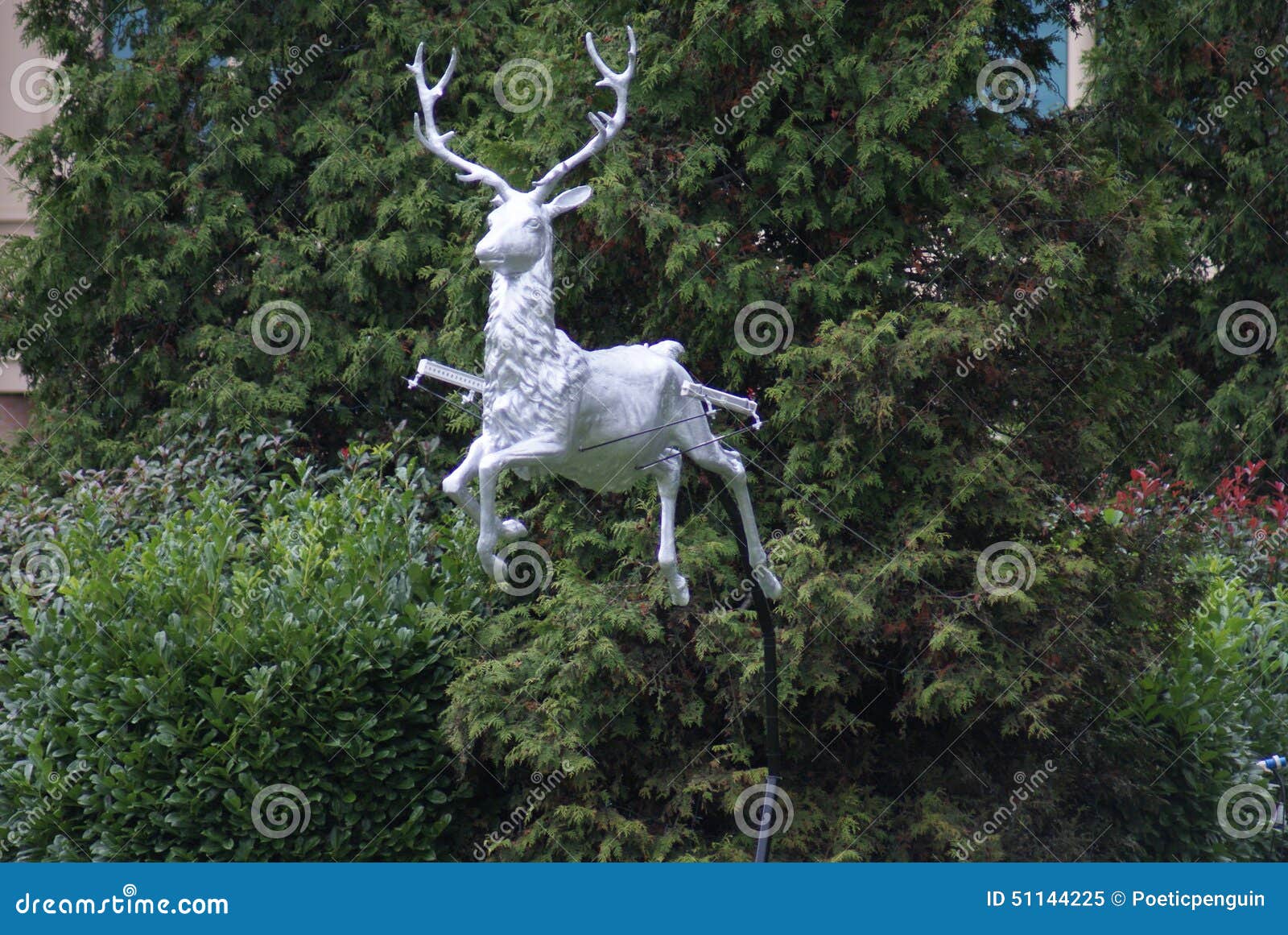 Reindeer Statue stock image. Image of dasher, animal - 51144225