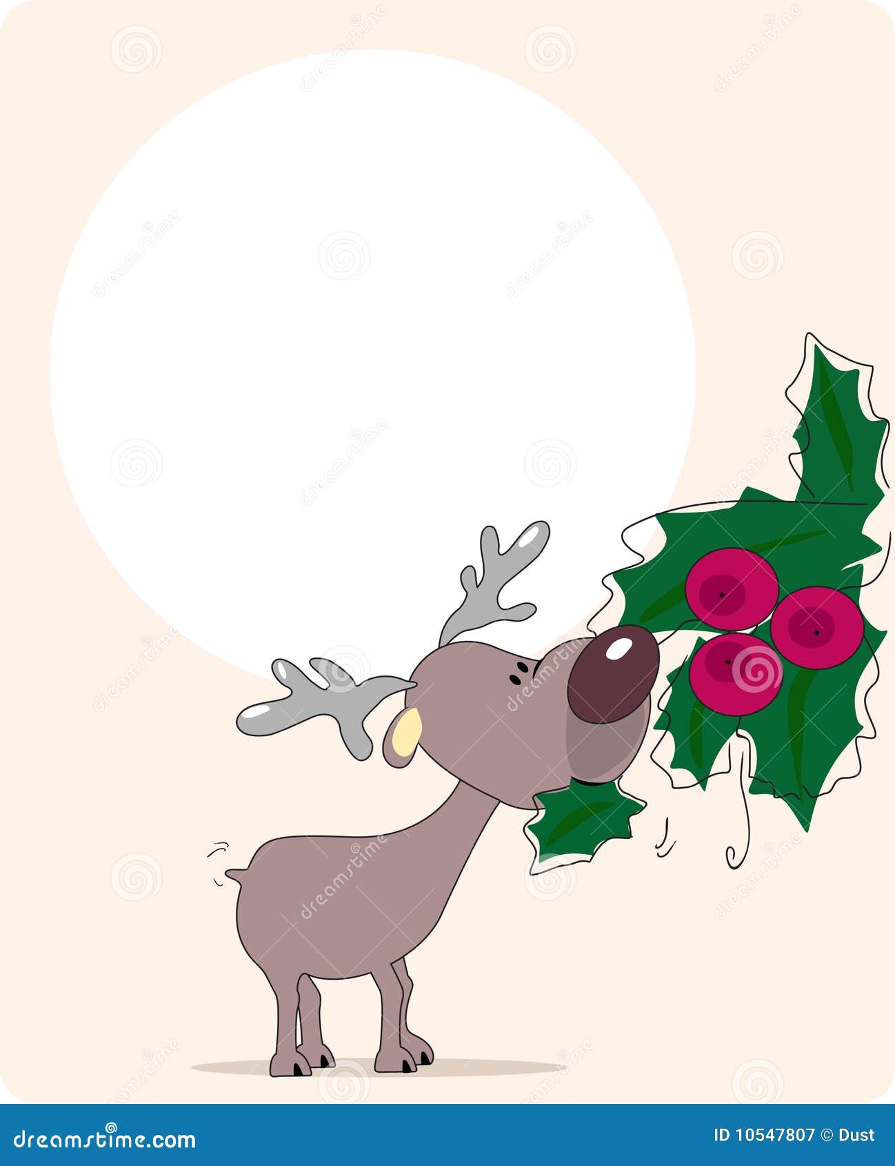 Reindeer stealing candies stock vector. Illustration of humor - 10547807