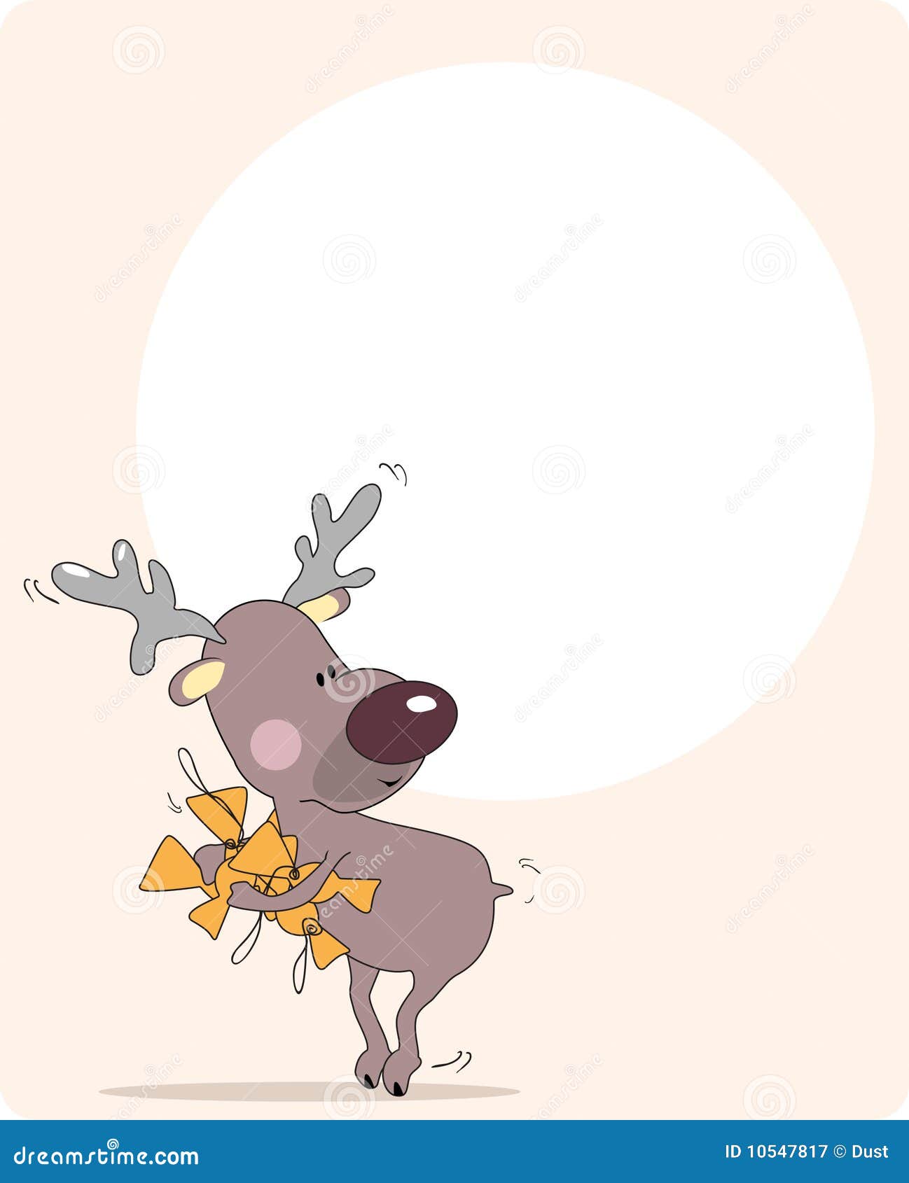 Reindeer stealing candies stock vector. Illustration of humorous - 10547817