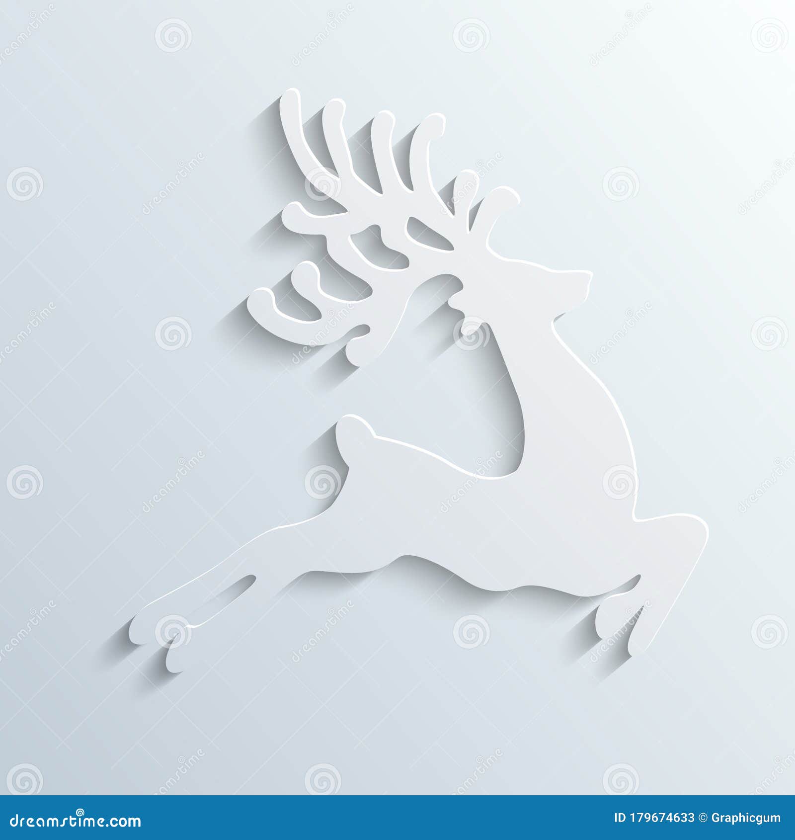 Reindeer Winter And Christmas Coloring Page For Kids Royalty-Free Stock ...