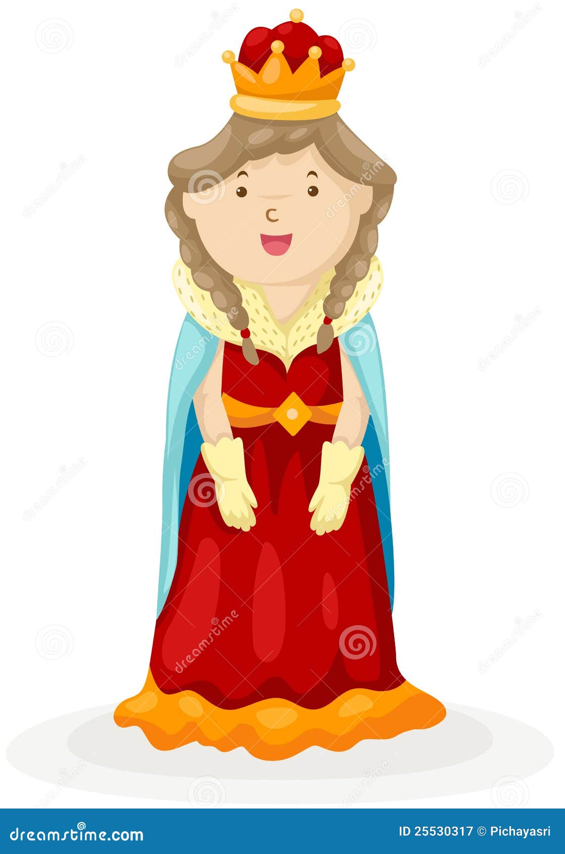 Reine illustration de vecteur. Illustration du enfance - 25530317