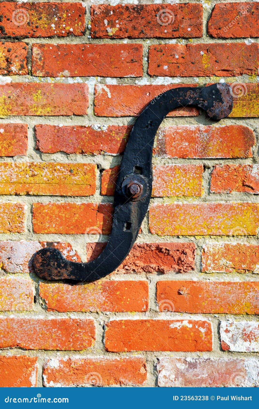 Reinforced Brick Wall stock photo. Image of brick, aging - 23563238