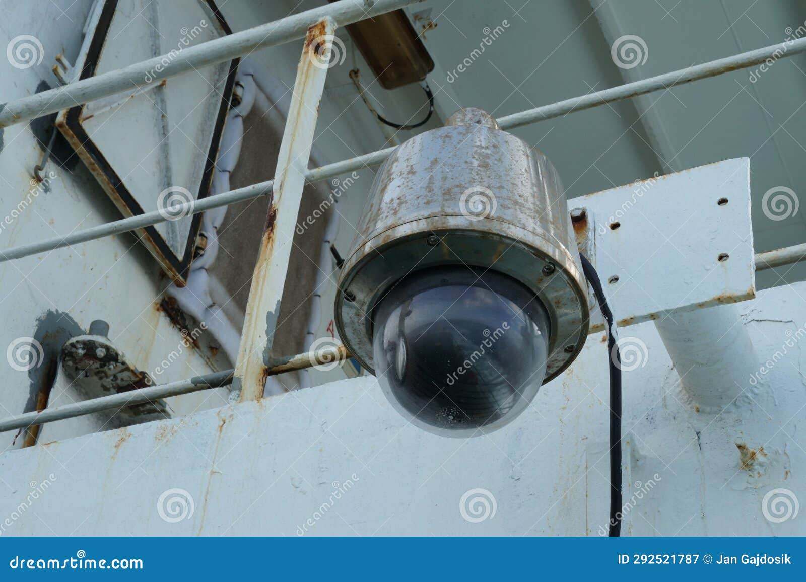 Reinforced CCTV Camera Installed on the Ship for Increase Security and ...