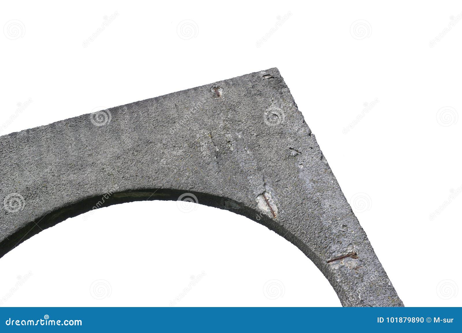 Reinforced concrete stock photo. Image of isolated, form - 101879890