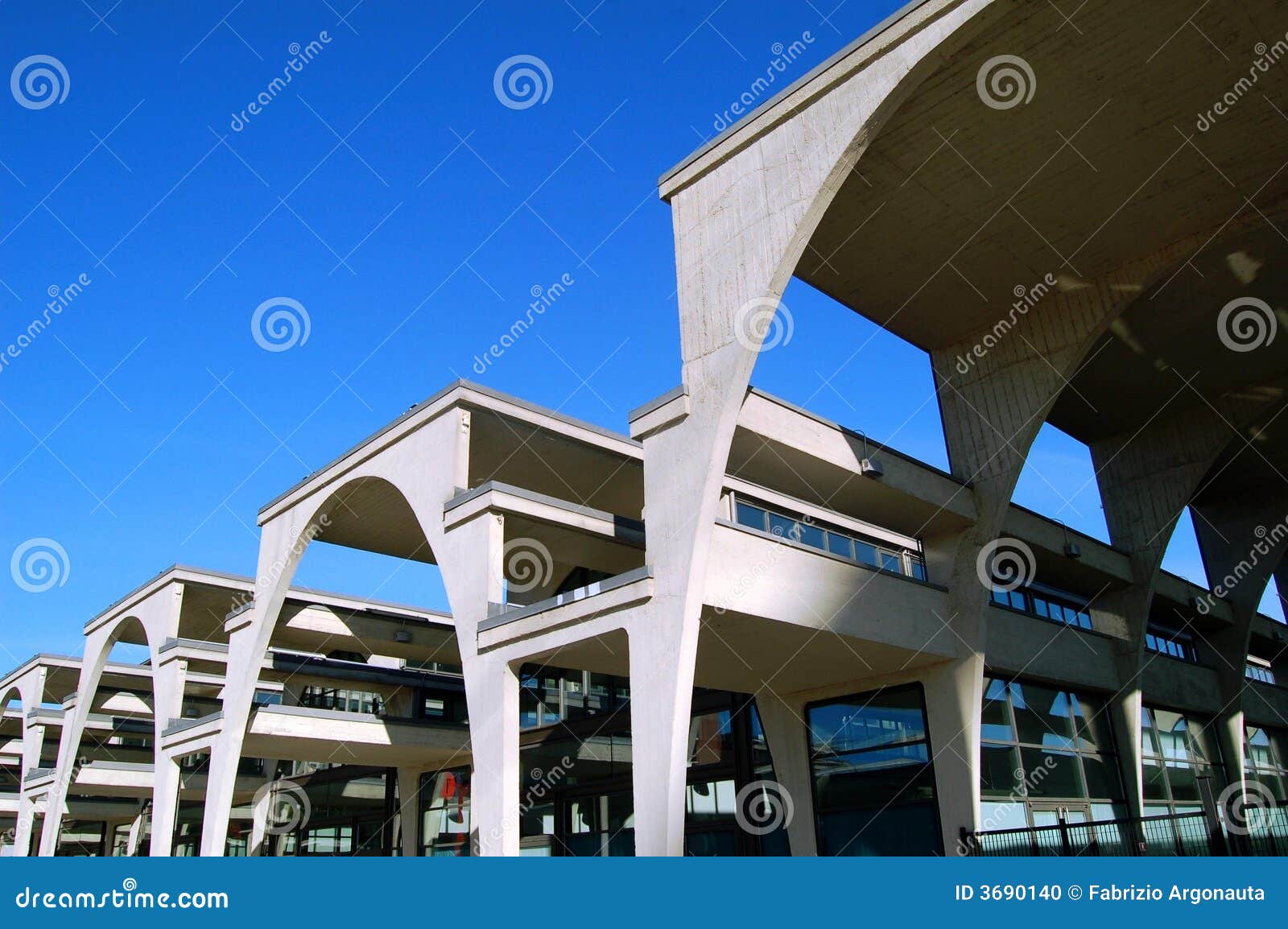 Reinforced Concrete Architecture Stock Photo - Image of turin, cement ...