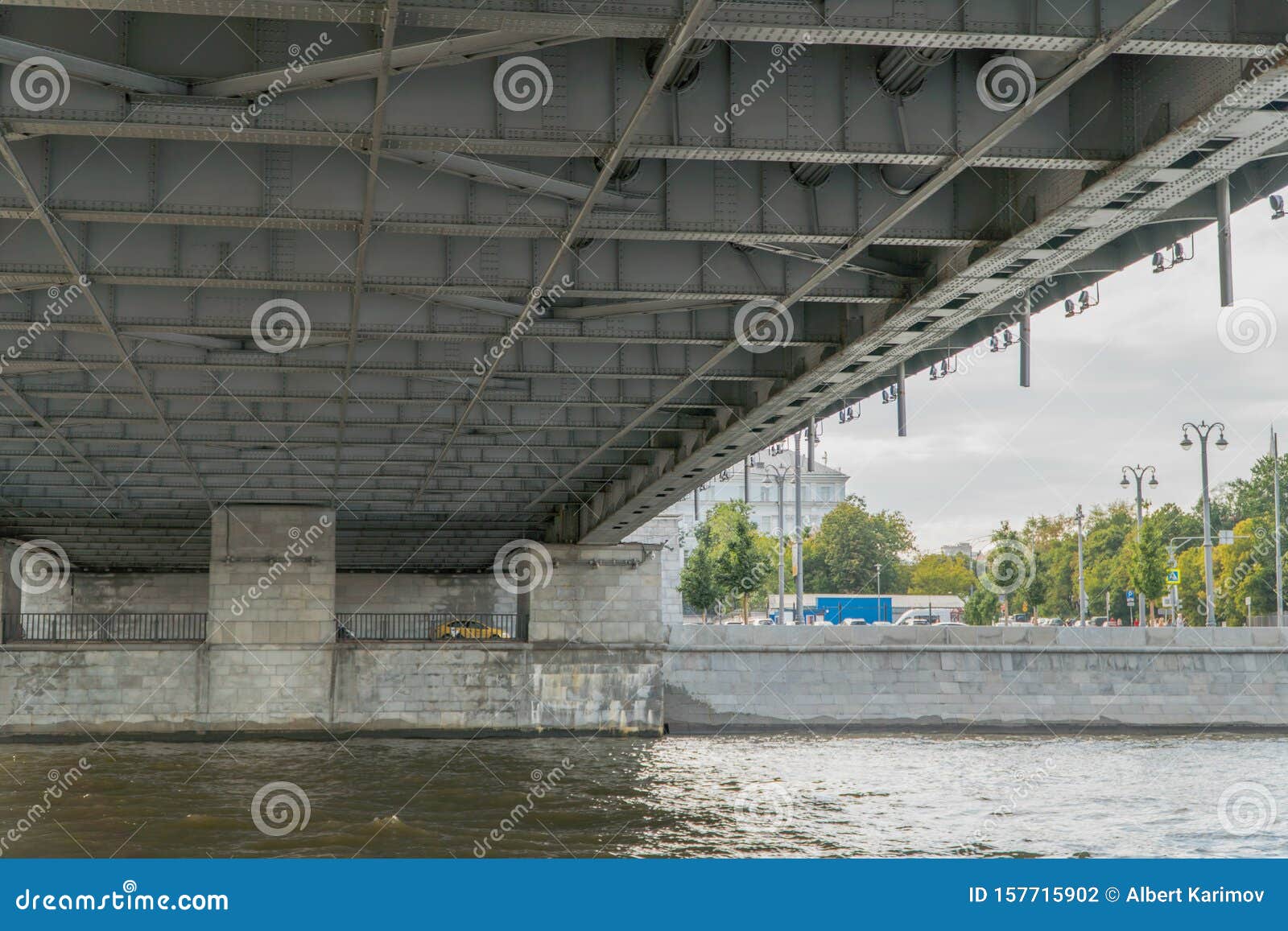 Reinforced concrete bridge stock photo. Image of industry - 157715902