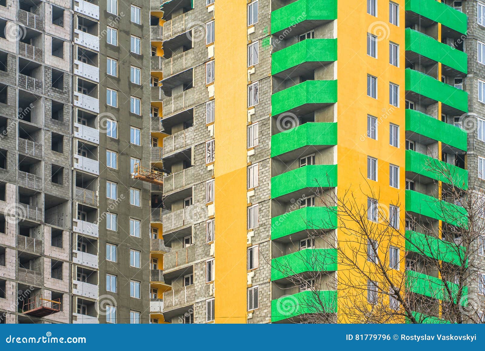 Reinforced Concrete Building Stock Photo - Image of industry, buildings ...