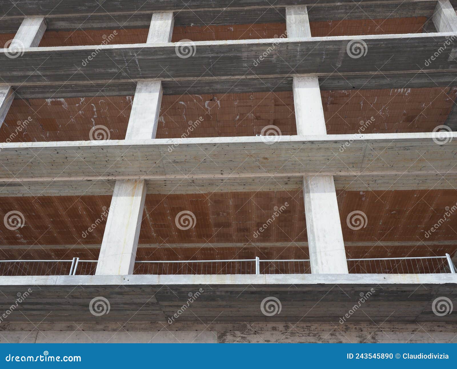 Reinforced Concrete Building Construction Stock Photo - Image of site ...