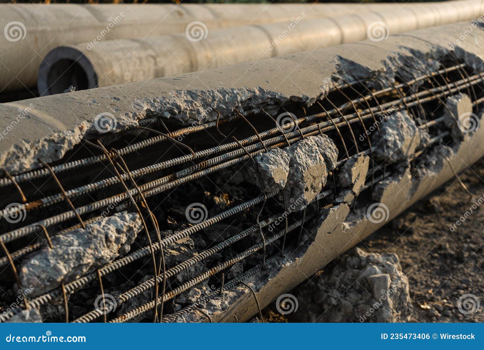 The Reinforced Concrete Column is Damaged and Cannot Be Used Safely ...