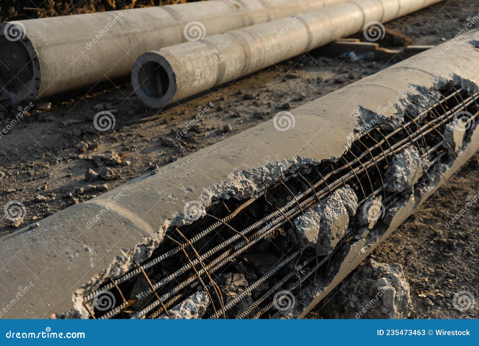 The Reinforced Concrete Column is Damaged and Cannot Be Used Safely ...