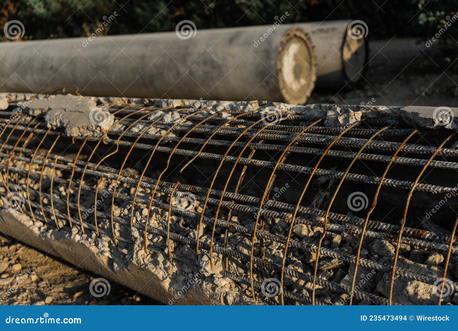 The Reinforced Concrete Column is Damaged and Cannot Be Used Safely ...