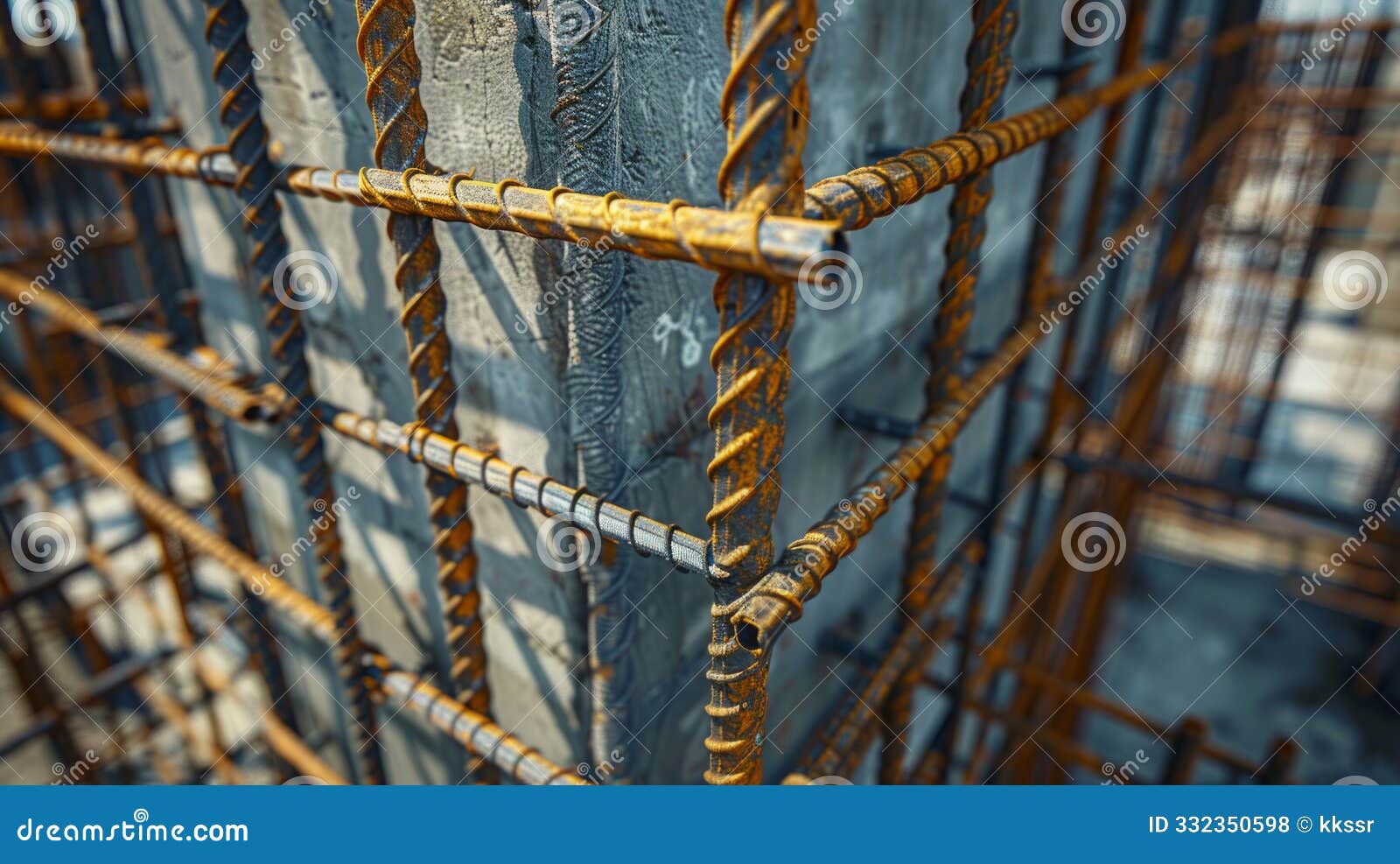 Rebar Steel Cage For Building Column In Reinforced Concrete ...