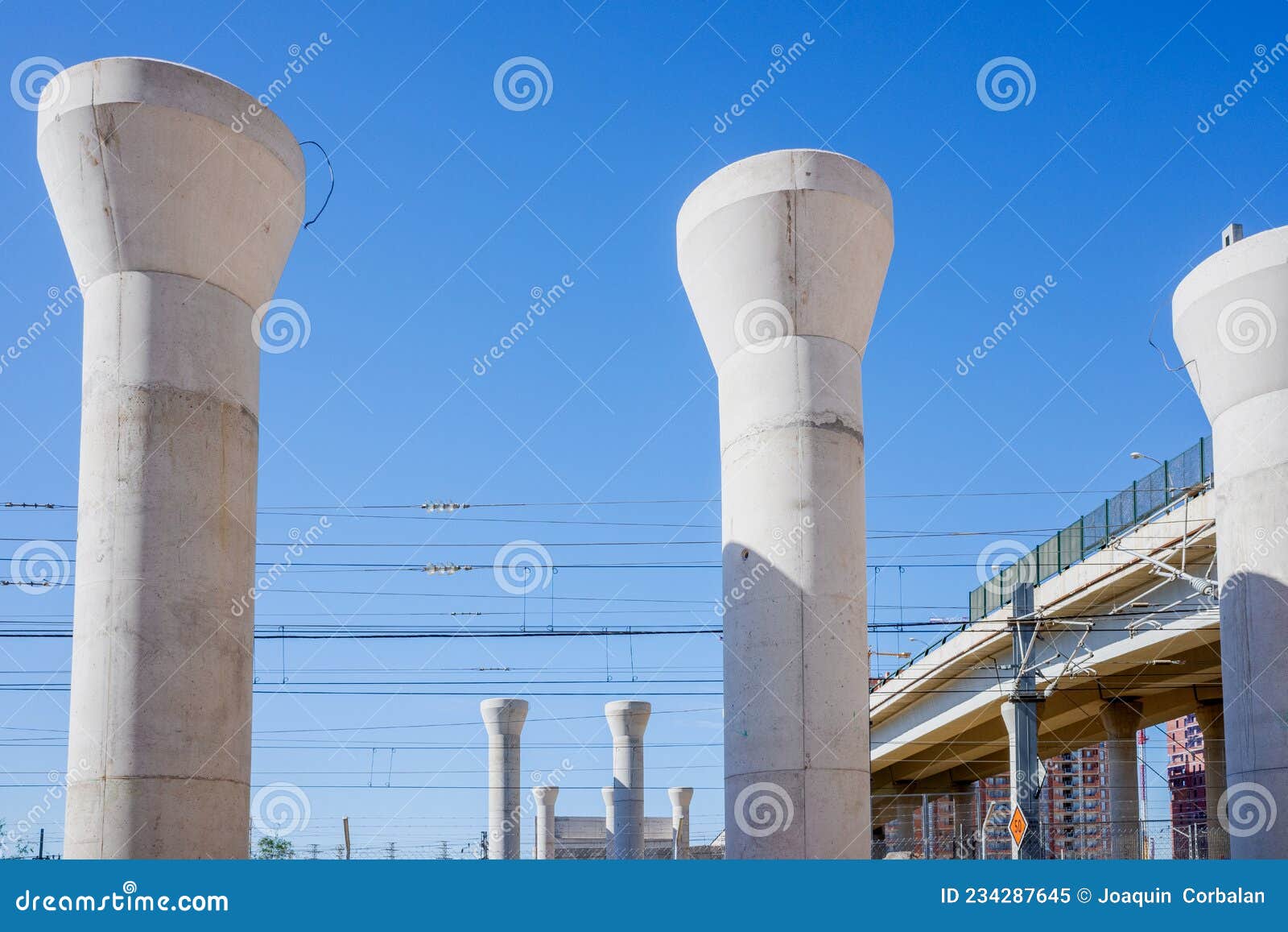 Reinforced Concrete Columns that Will Support the Platform of a New ...