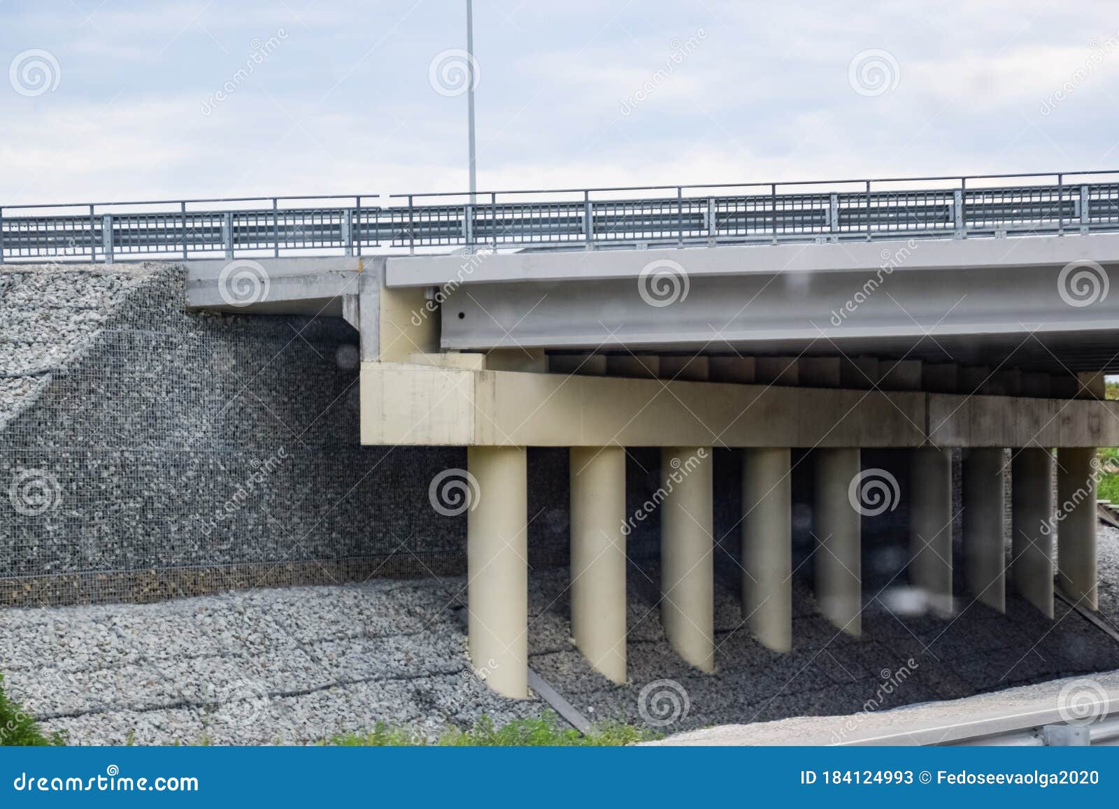 Reinforced Concrete Construction Road Junction. Road Construction and ...