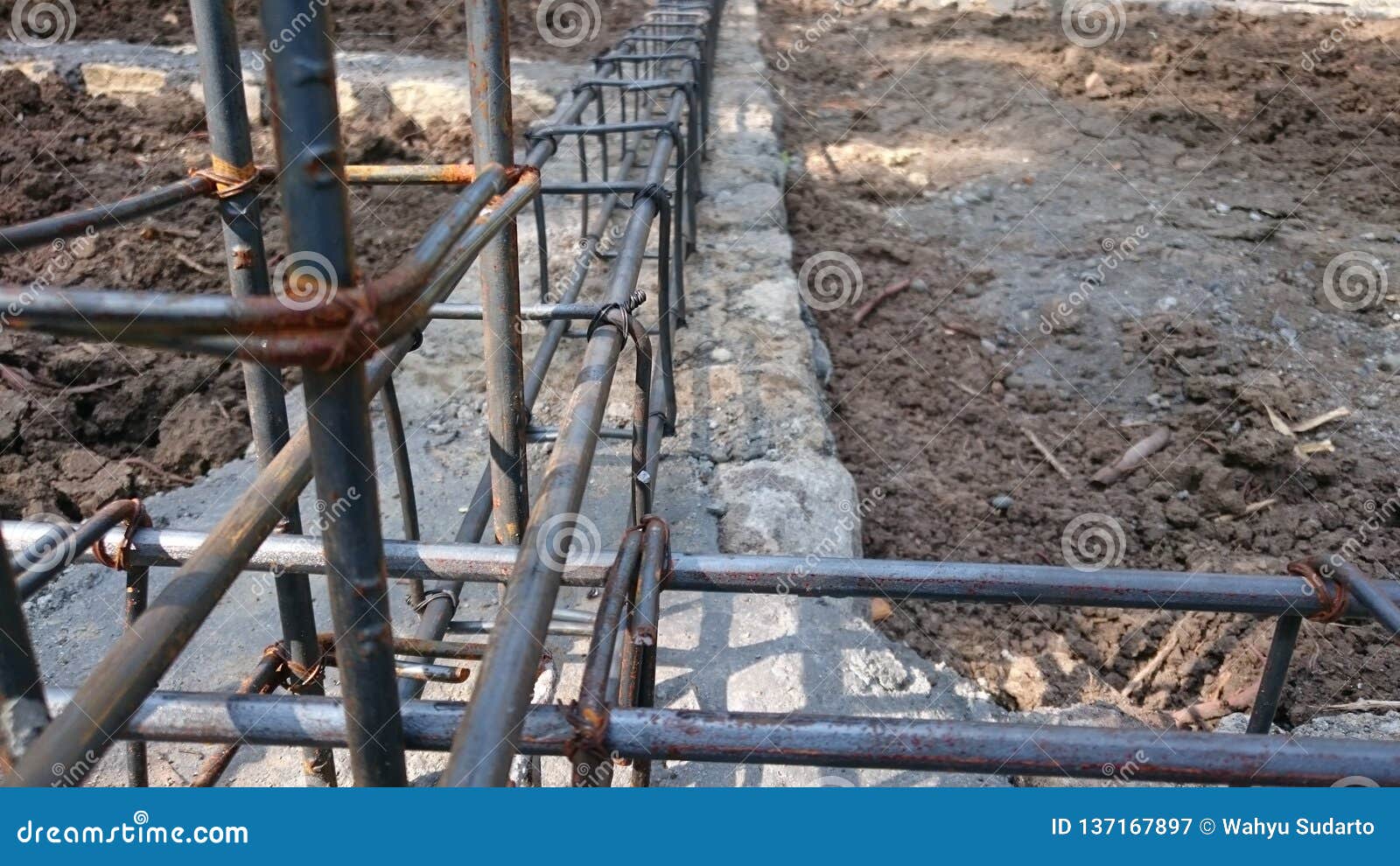 Reinforced Concrete. Conventional Reinforeced Stock Image - Image of ...