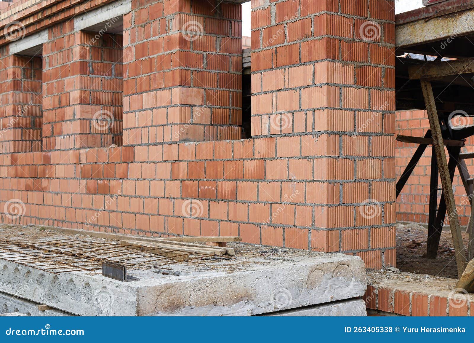 Reinforced Concrete Floor Slabs are Stored at the Construction Site ...