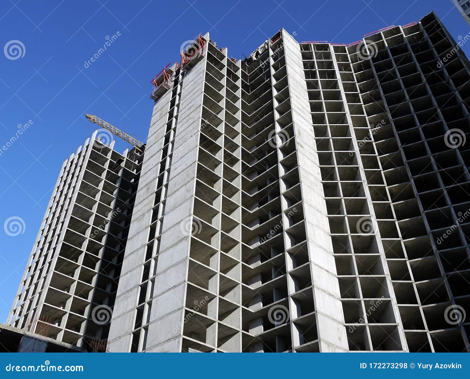 Reinforced Concrete Frame Of The Building Under Construction. Stock ... Reinforced Concrete Frame Of The Building Under Construction. Stock ...