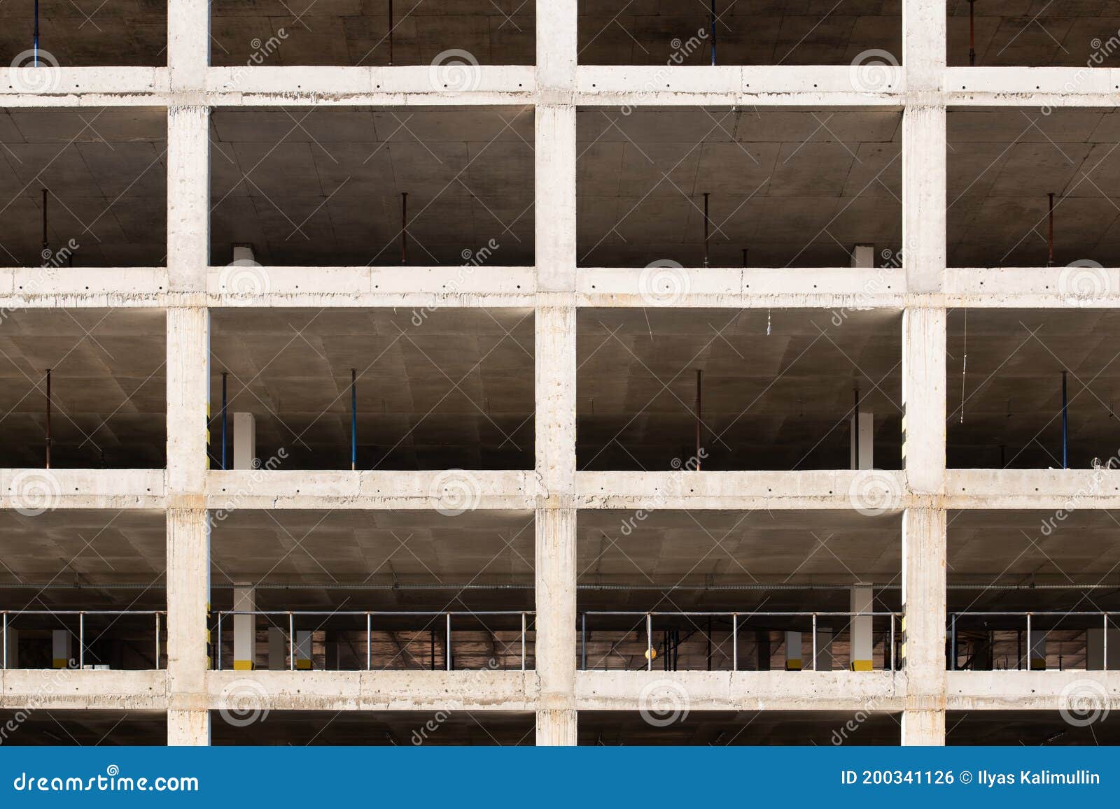 Reinforced Concrete Frame of New Building Stock Photo - Image of ...