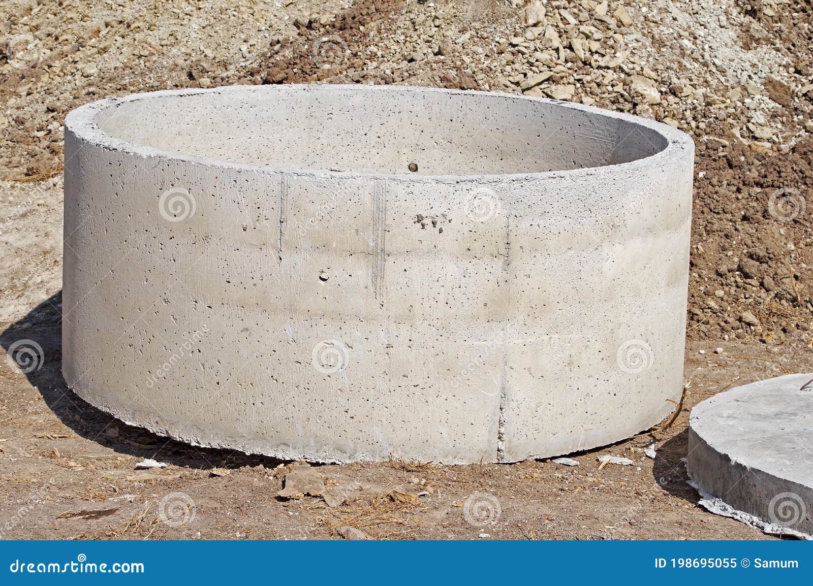Ring for Overlapping Wells of the Drainage System Stock Image - Image ...