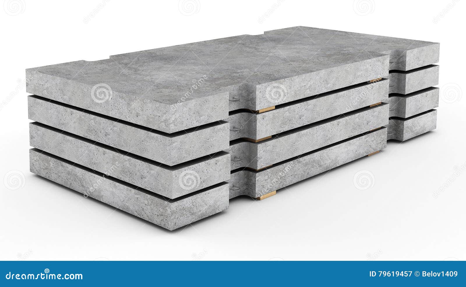 Reinforced Concrete Road Plates Stock Illustration - Illustration of ...
