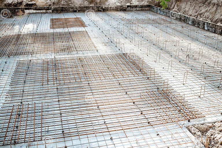 Reinforced concrete slab stock photo. Image of material - 118348494