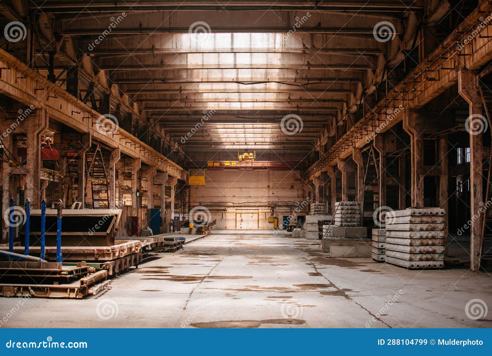 Reinforced Concrete Slabs Production Line Stock Image - Image of ...