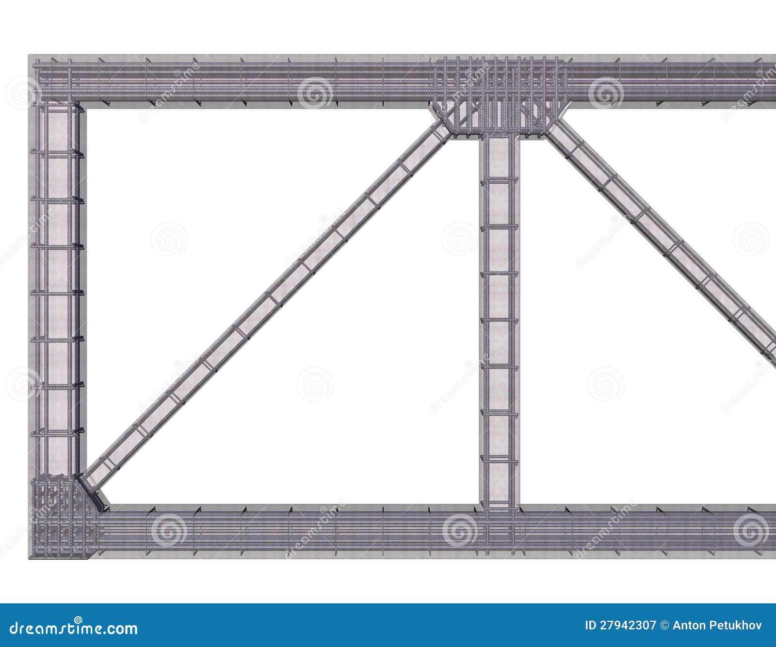Reinforced Concrete Structure Stock Illustration - Illustration of ...